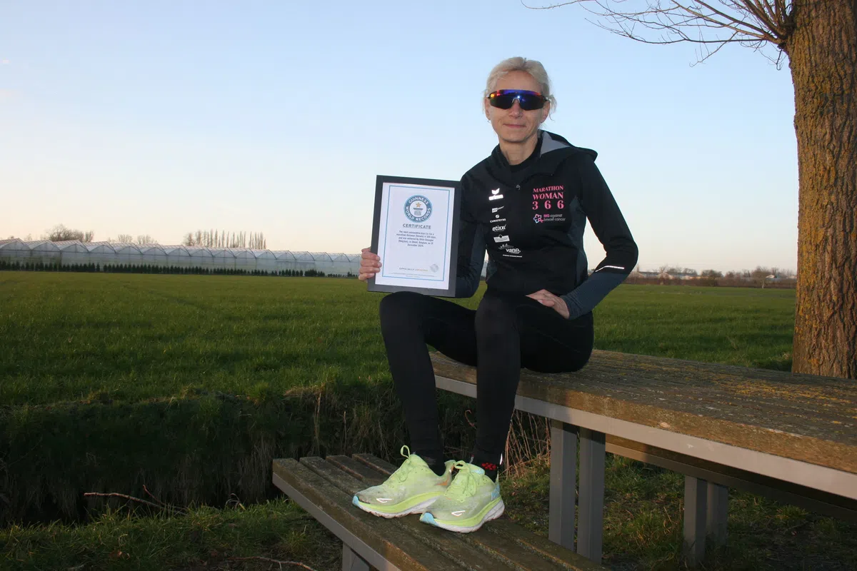 Guinness erkent wereldrecord dagelijks marathon Hilde Dosogne